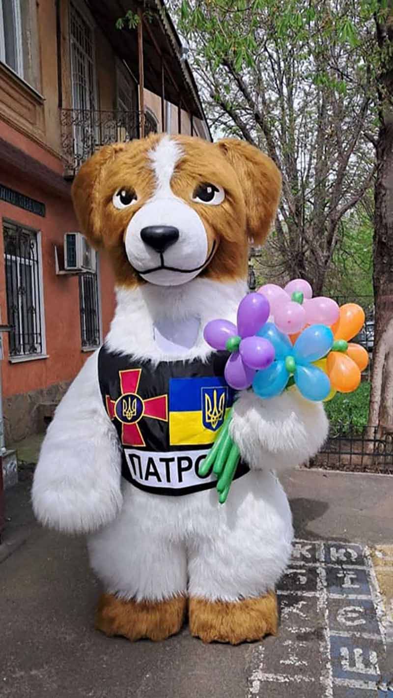 Привітання Пса Патрона. Замовити Ростового Пса та ціна.