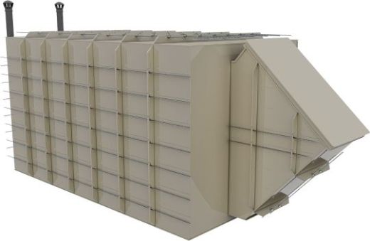 Obdélníkový sklep s bočním vertikálním vchodem | Solid Plast